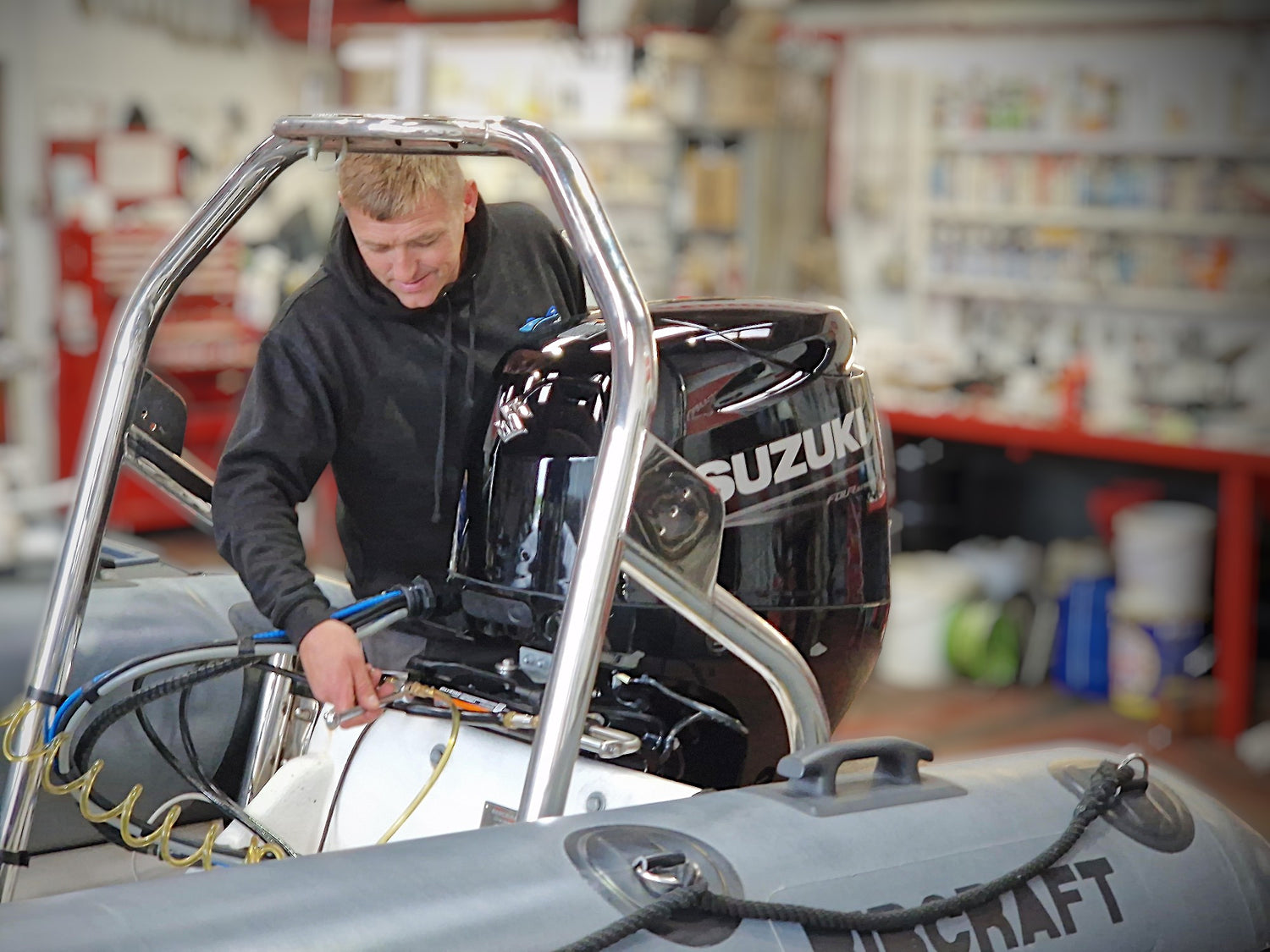 Servicing Your Outboard Engine at Dulas Boats | Marine Dealer | UK ...